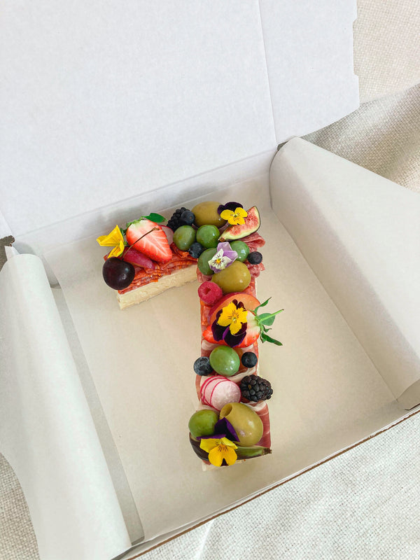 Brie Number/Letter Graze Delivery In Edinburgh, Scotland - Crunch Platters