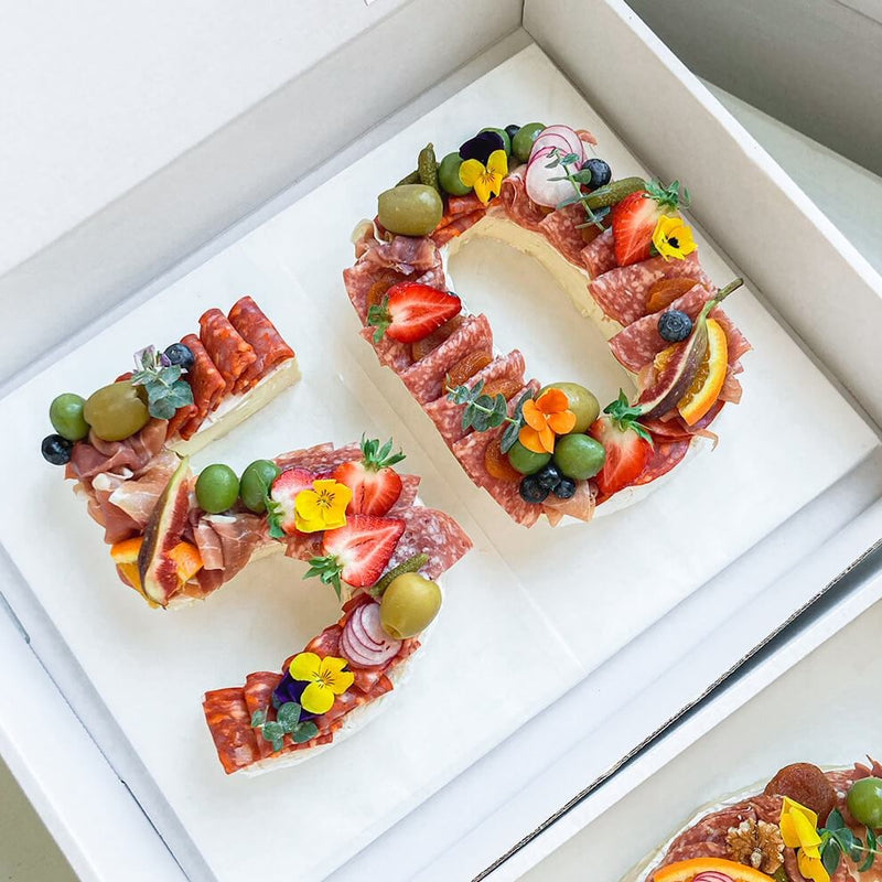 Brie Number/Letter Graze Delivery In Edinburgh, Scotland - Crunch Platters