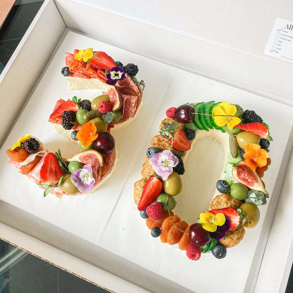 Vegetarian Brie Number/Letter Graze Delivery In Edinburgh, Scotland ...